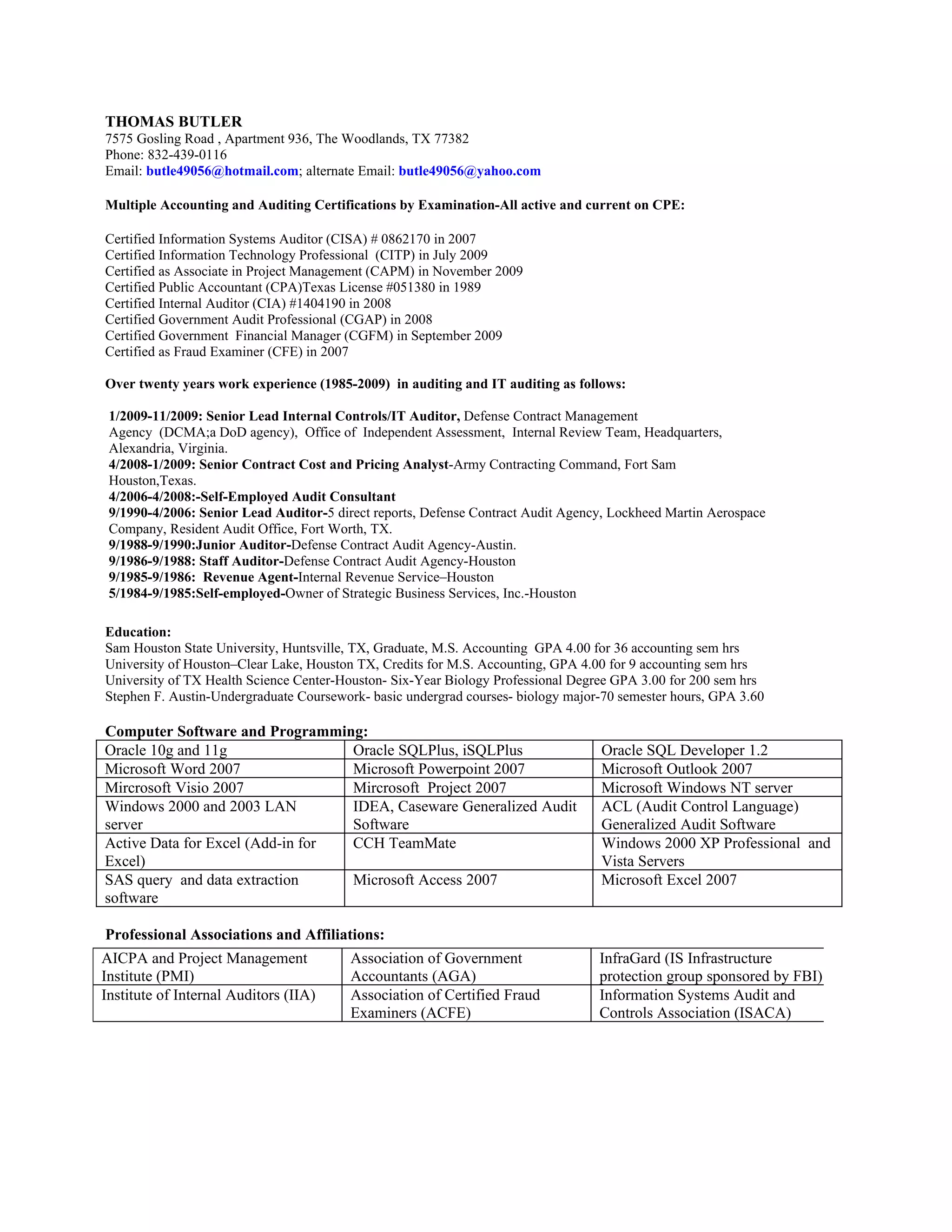 Butler Resume4 | PDF