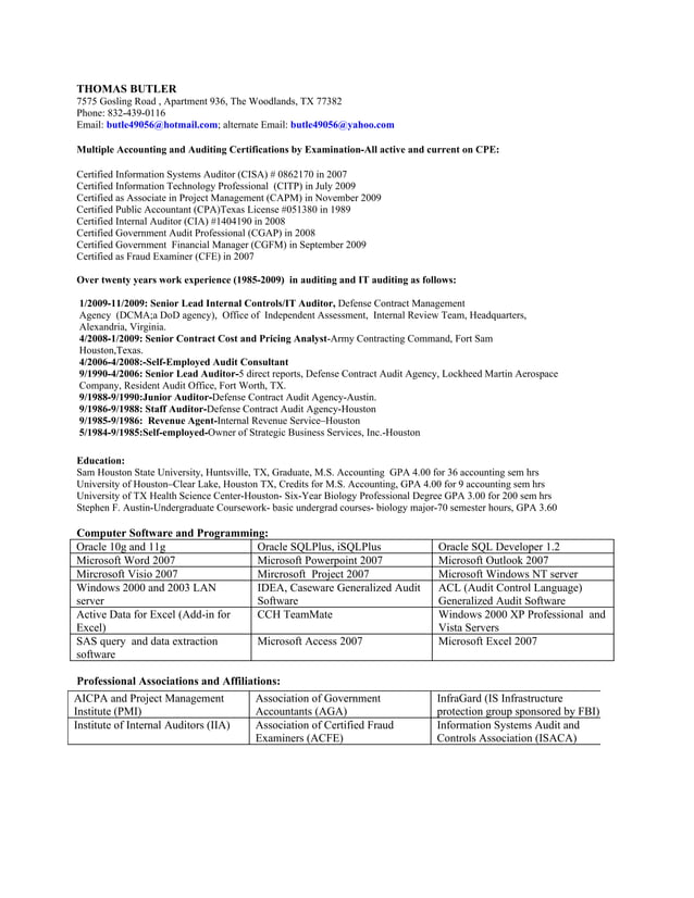 Butler Resume4 | PDF