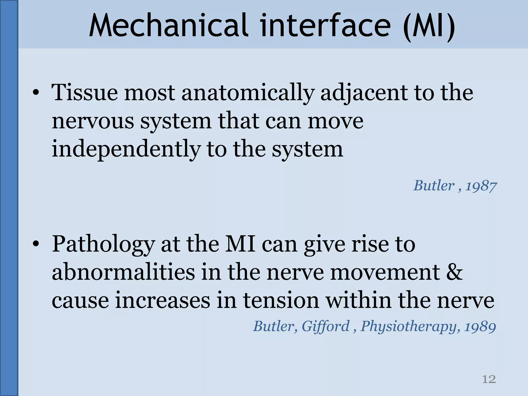 Neurodynamics, mobilization of nervous system, neural mobilization | PPTX