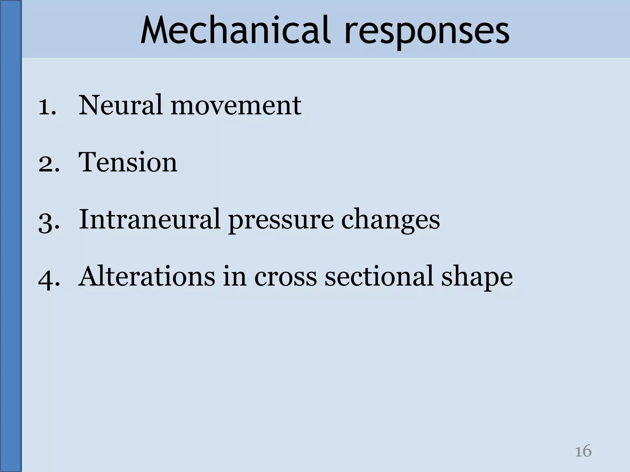 Neurodynamics, mobilization of nervous system, neural mobilization | PPTX
