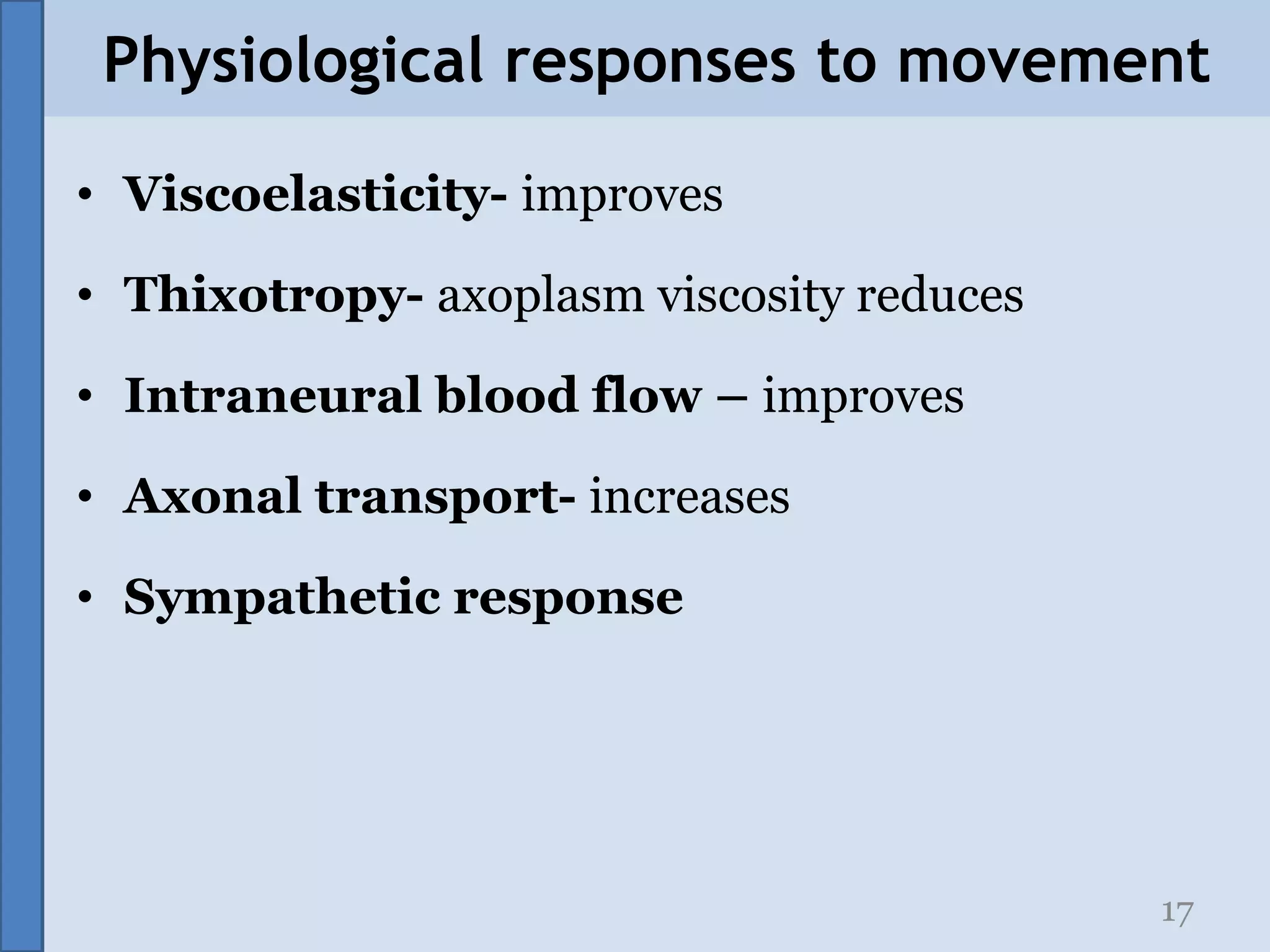 Neurodynamics, mobilization of nervous system, neural mobilization | PPTX