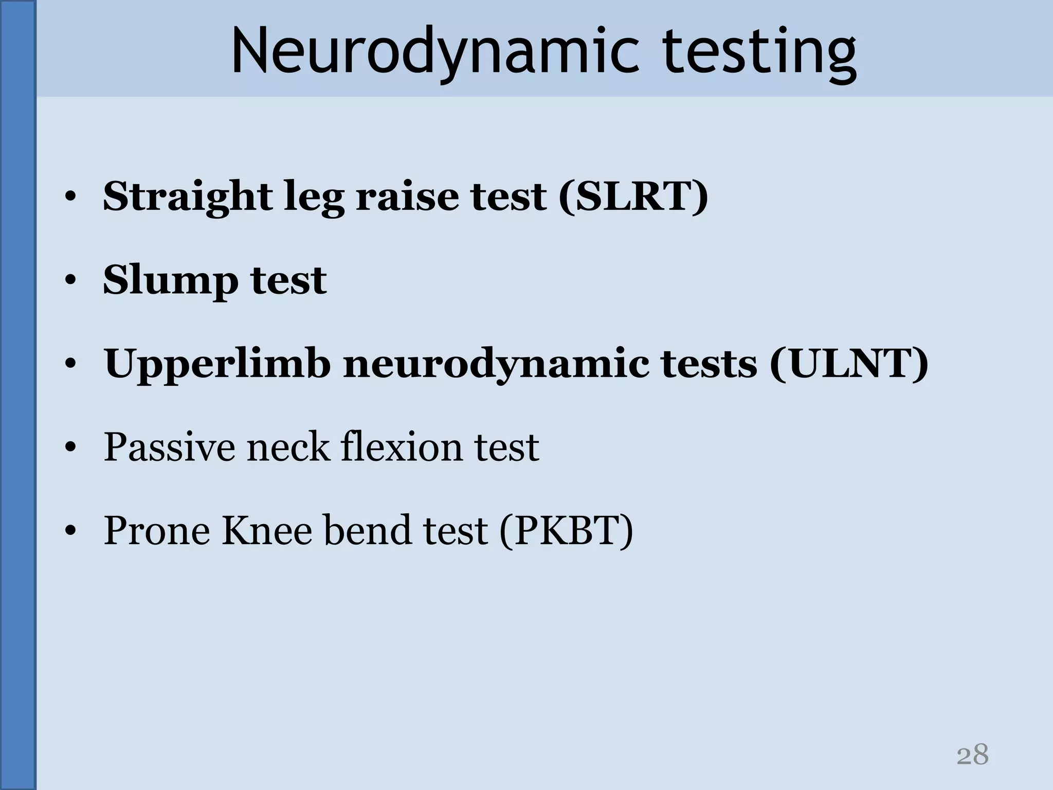 Neurodynamics, mobilization of nervous system, neural mobilization | PPTX