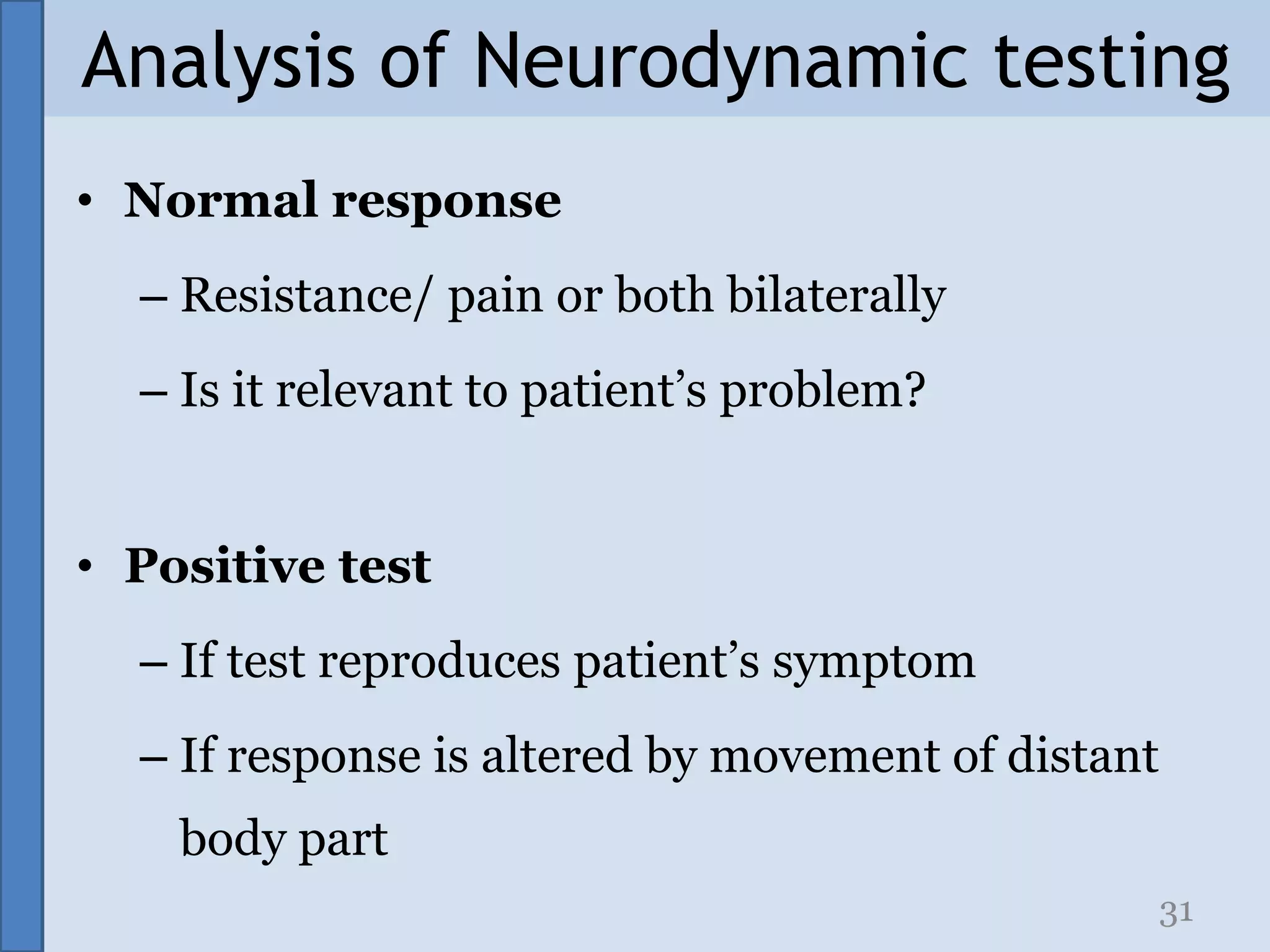 Neurodynamics, mobilization of nervous system, neural mobilization | PPTX
