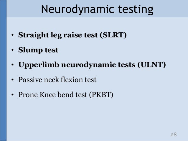 Neurodynamics, mobilization of nervous system, neural mobilization