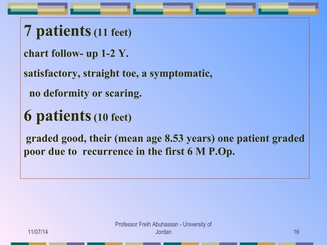 Butler's procedure overriding 5th toe - البروفيسور فريح عوده ابوحسان ...
