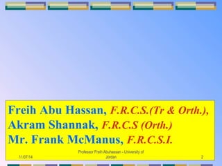 Butler's procedure overriding 5th toe - البروفيسور فريح عوده ابوحسان ...