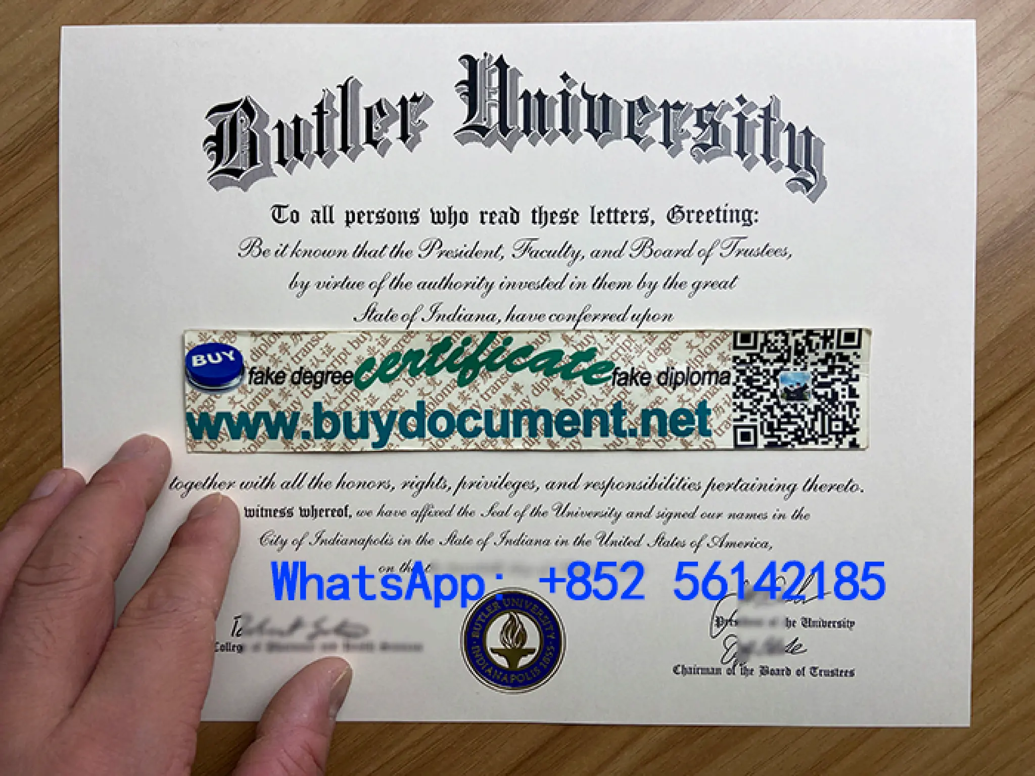 Butler University diploma. Buy Butler degree. | PDF