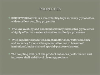 Butoxytriglycol | PPT