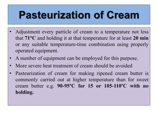 Butter: Manufacturing Process and Standard specifications | PPTX