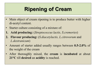Butter: Manufacturing Process and Standard specifications | PPTX