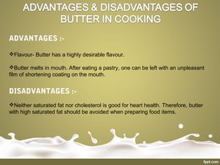BUTTER - FOOD PRODUCTION, I.I.H.M | PPT