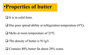 Functions of butter in bakery | PPT