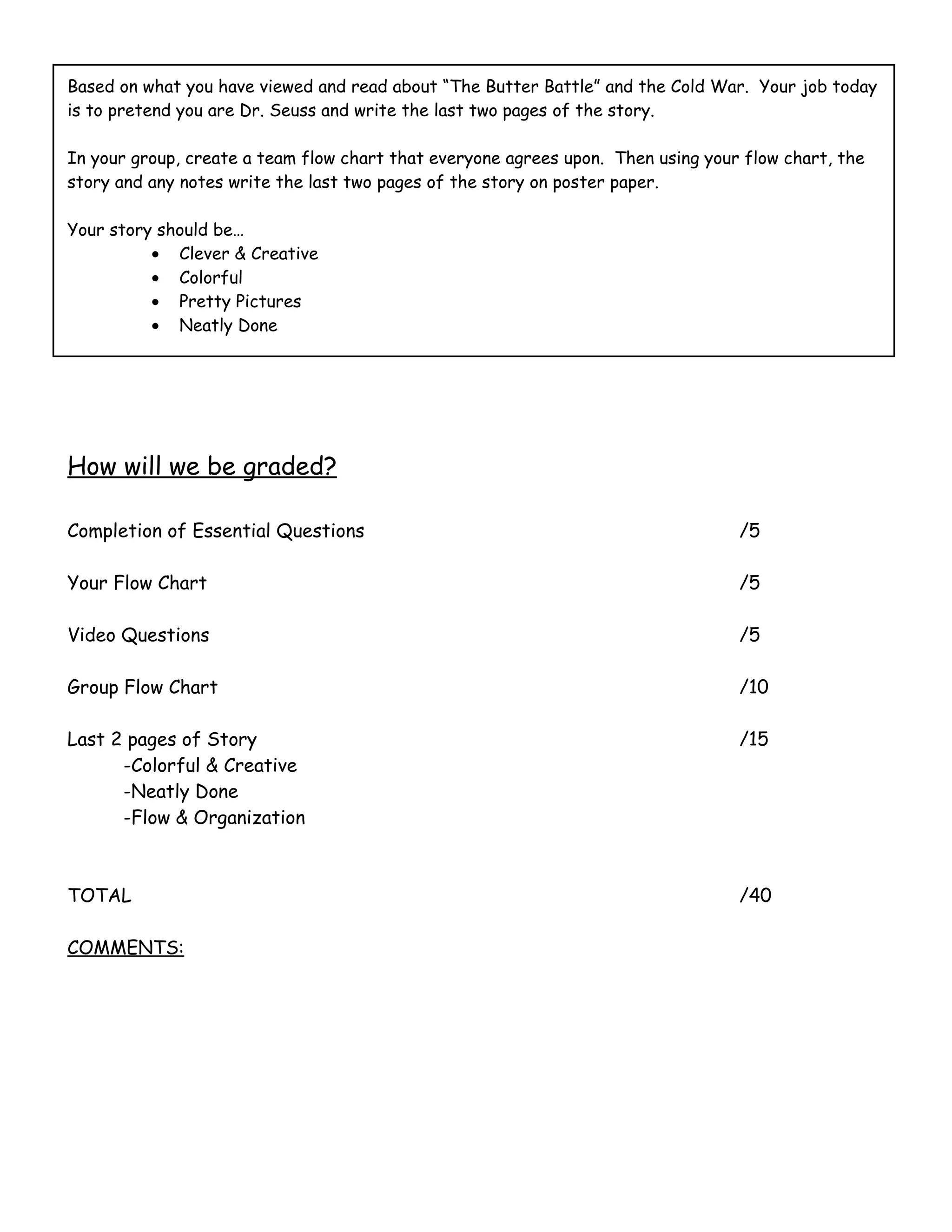 Butter battle & cold war | DOC