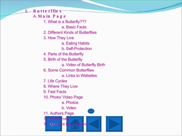 Butterflies Interactive Powerpoint | PPT