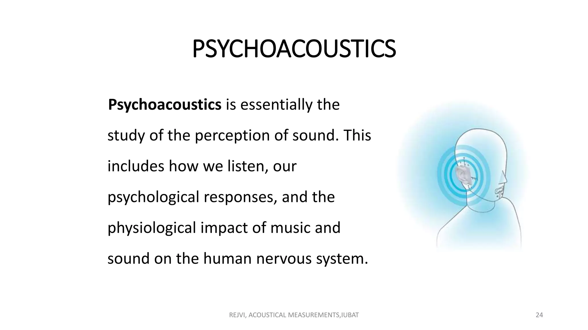 Acoustical Measurements | PPTX