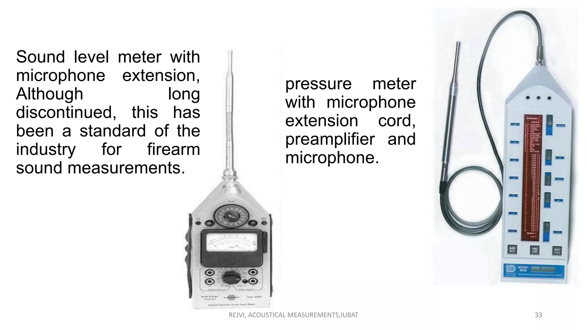 Acoustical Measurements | PPTX
