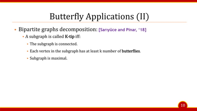 Butterfly Counting in Bipartite Networks | PPT