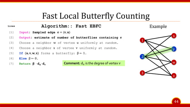 Butterfly Counting in Bipartite Networks | PPT