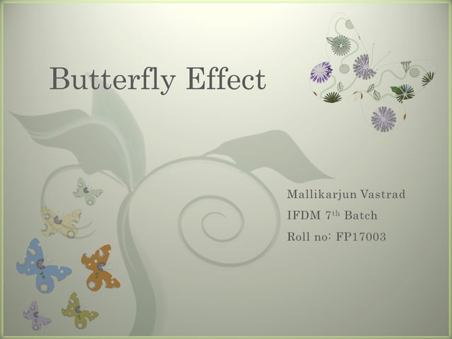 Butterfly effect | PPT