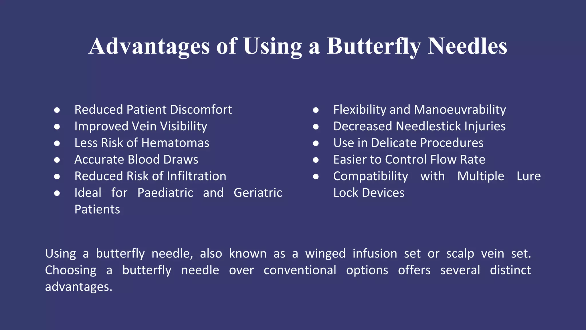 Butterfly Needles | PPTX