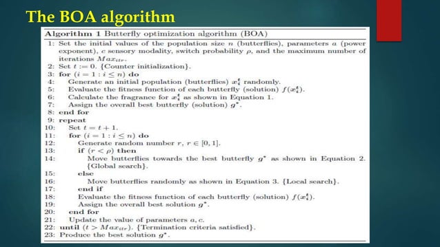 Butterfly Optimization Algorithm Pptx Perfume And Fragrance Beauty