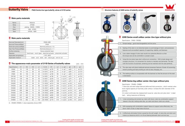 Butterfly Valve Technique Catalogue | PDF