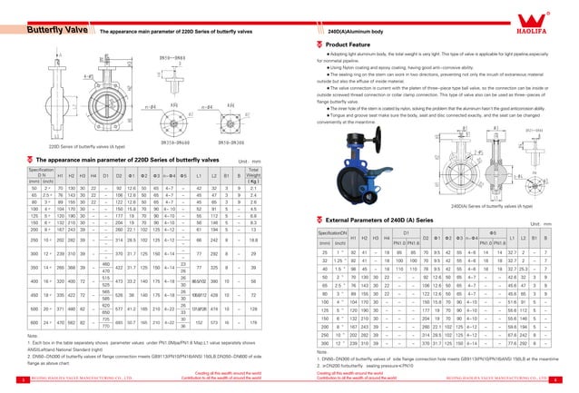 Butterfly Valve Technique Catalogue | PDF