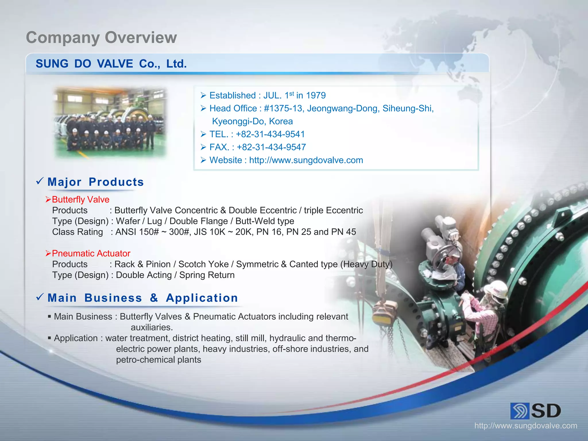 Butterfly valve & Pneumatic Actuator (english) | PPTX