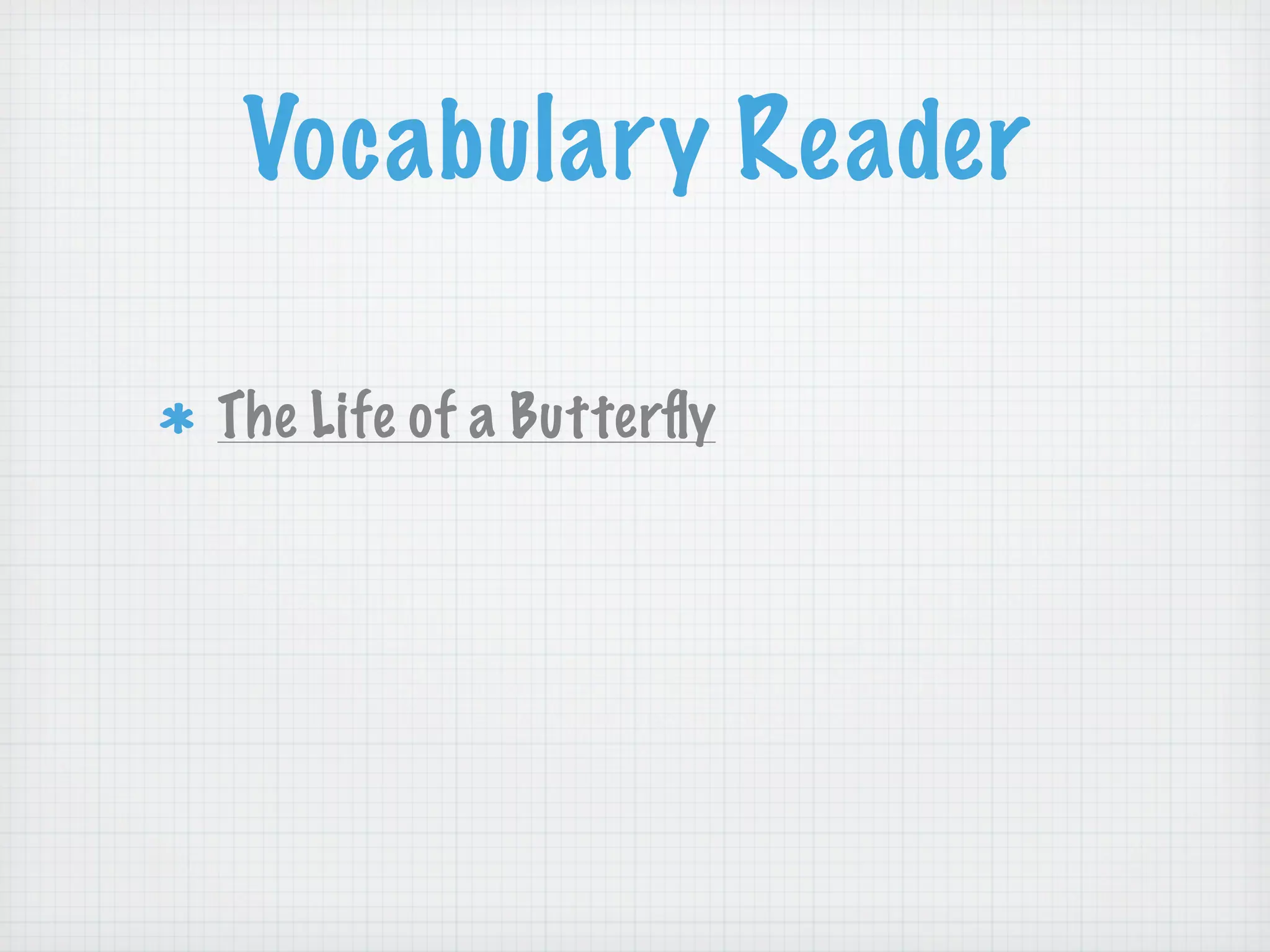 HM Grade 1 - Theme 8.1 Butterfly Vocabulary | PPT