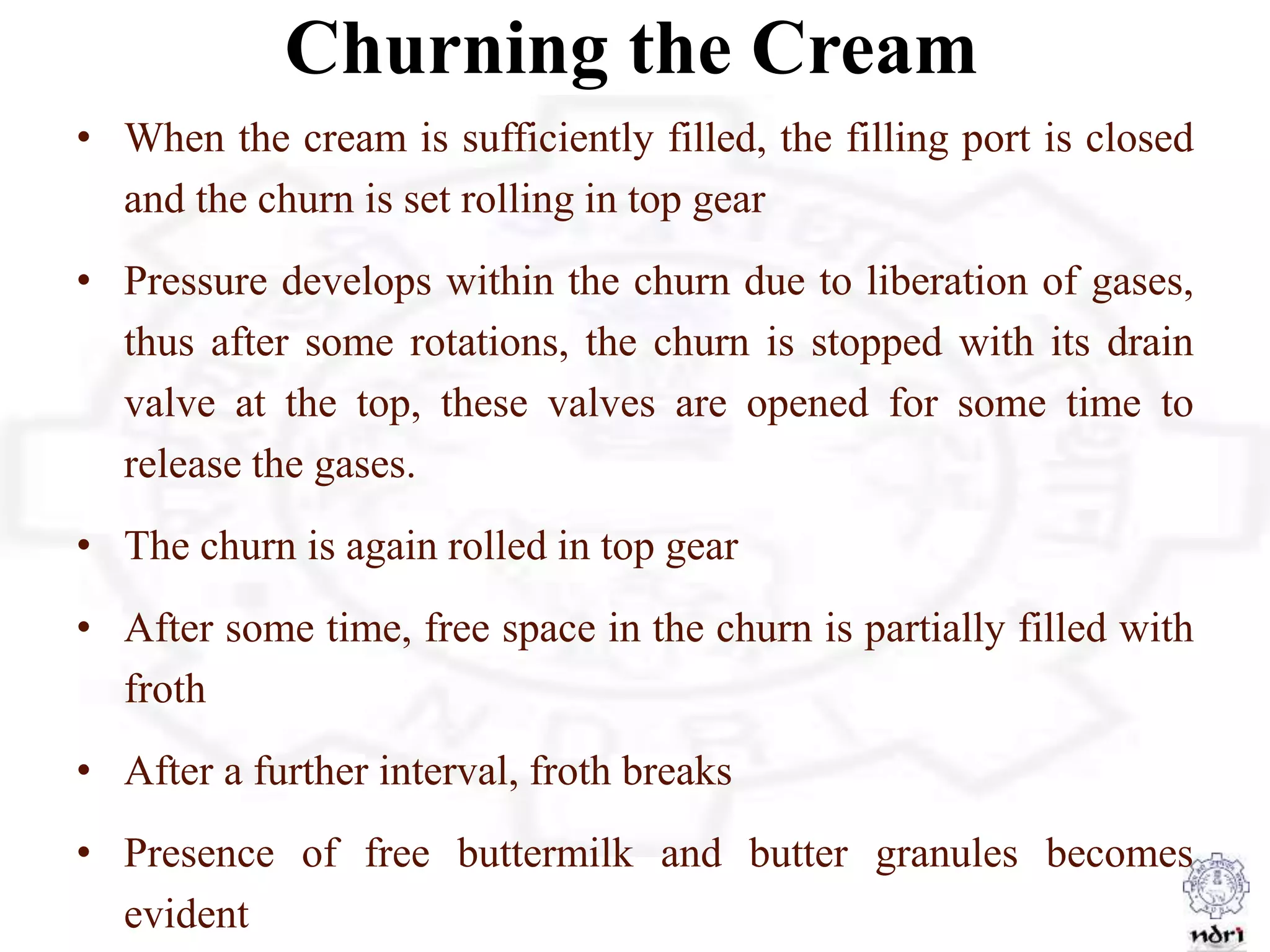 Butter making process | PPT | Desserts and Baking | Food & Drink