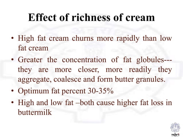 Butter making process | PPT | Desserts and Baking | Food & Drink