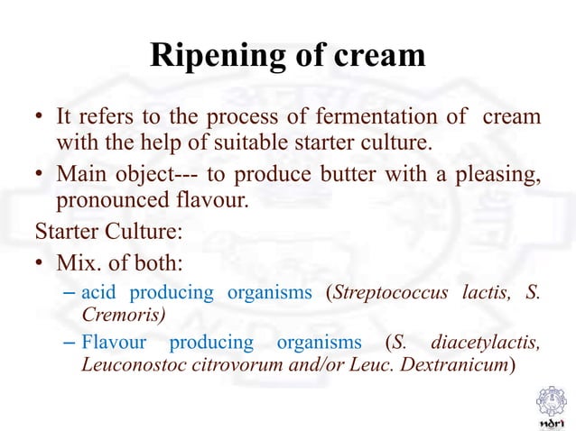 Butter making process | PPT | Desserts and Baking | Food & Drink