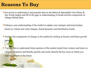 Butter & Spreadable Fats Market in India | PPT
