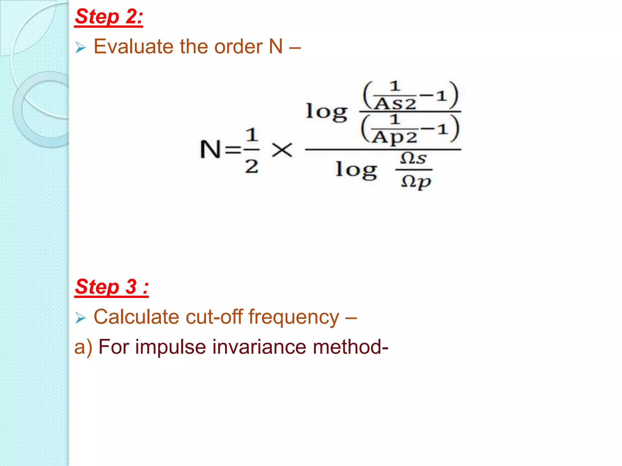 Butterworth filter design | PPTX