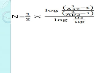 Butterworth filter design | PPTX