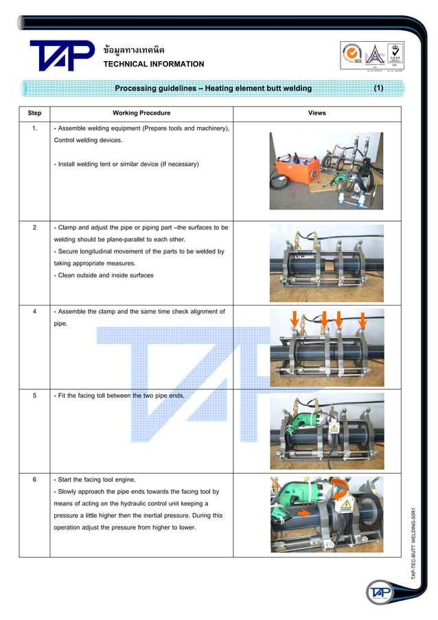 Butt fusion welding procedure eng | PDF