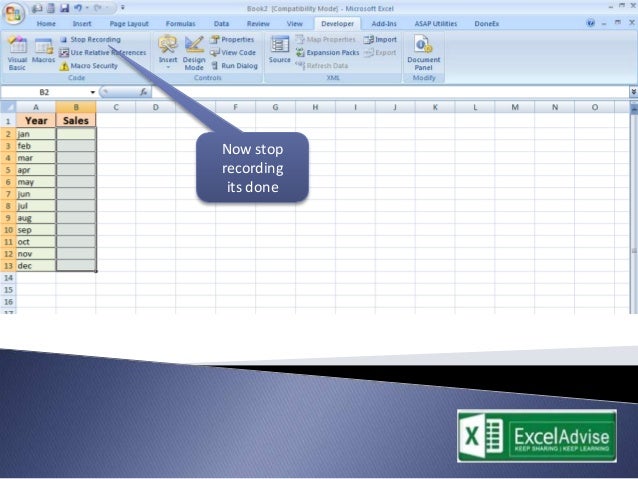 Creating Button and Macro and Assign Macro to a Button