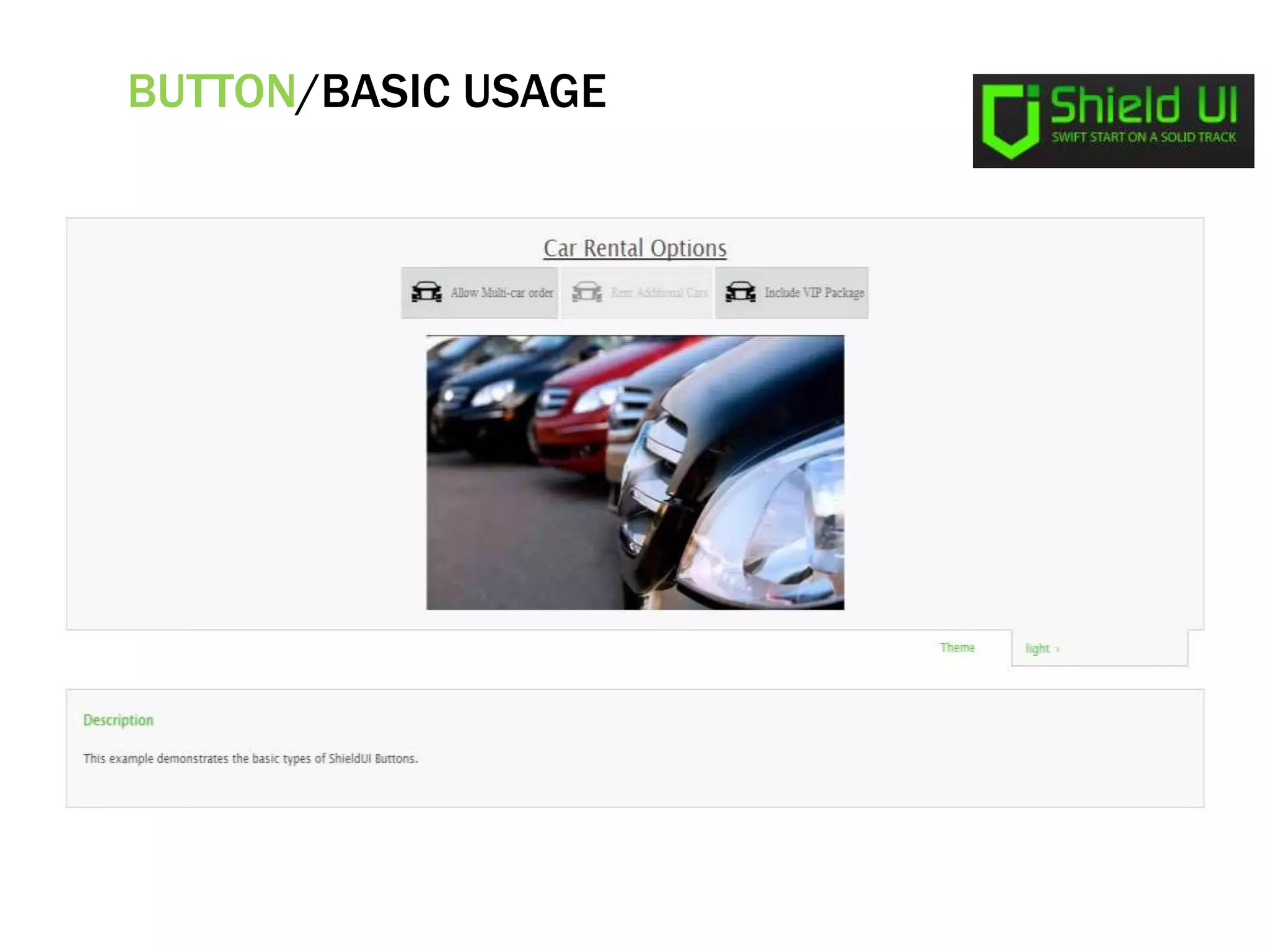 Shield UI Widget: Button | PPTX | Web Design and HTML | Internet