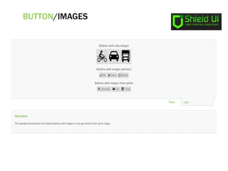 Shield UI Widget: Button | PPTX | Web Design and HTML | Internet