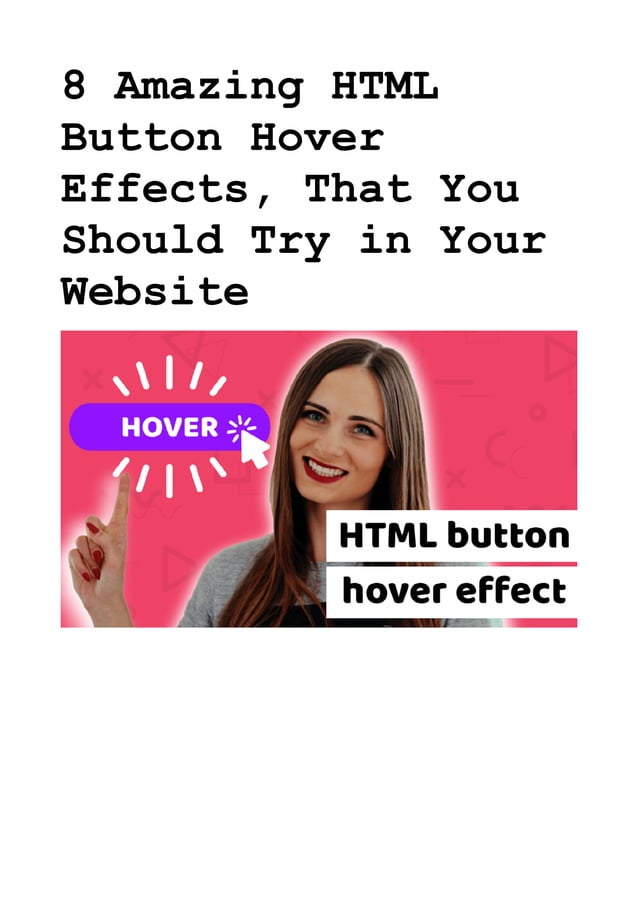 Button hover effects | PDF
