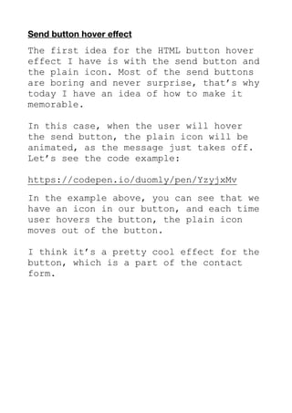 Button hover effects | PDF