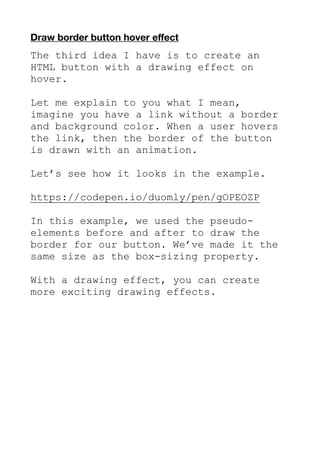 Button hover effects | PDF