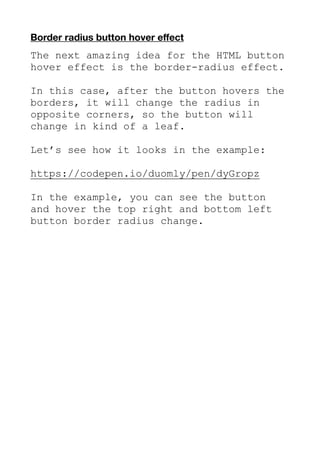 Button hover effects | PDF