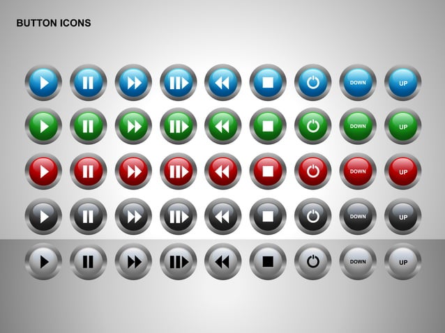 Buttons Collection (for PowerPoint and Google Slides) | PPT