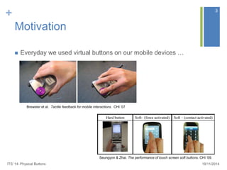 Characterising the Physicality of Everyday Buttons | PPT
