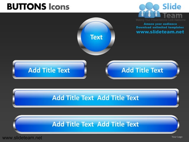 Buttons icons powerpoint ppt slides. | PPT
