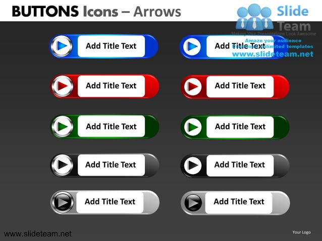 Buttons icons powerpoint ppt slides. | PPT