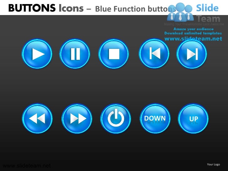 Buttons icons powerpoint ppt templates.