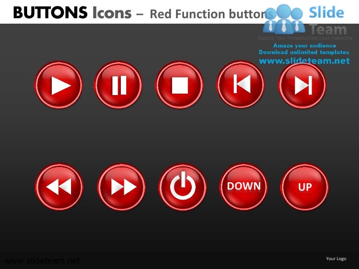 Buttons icons powerpoint ppt templates.