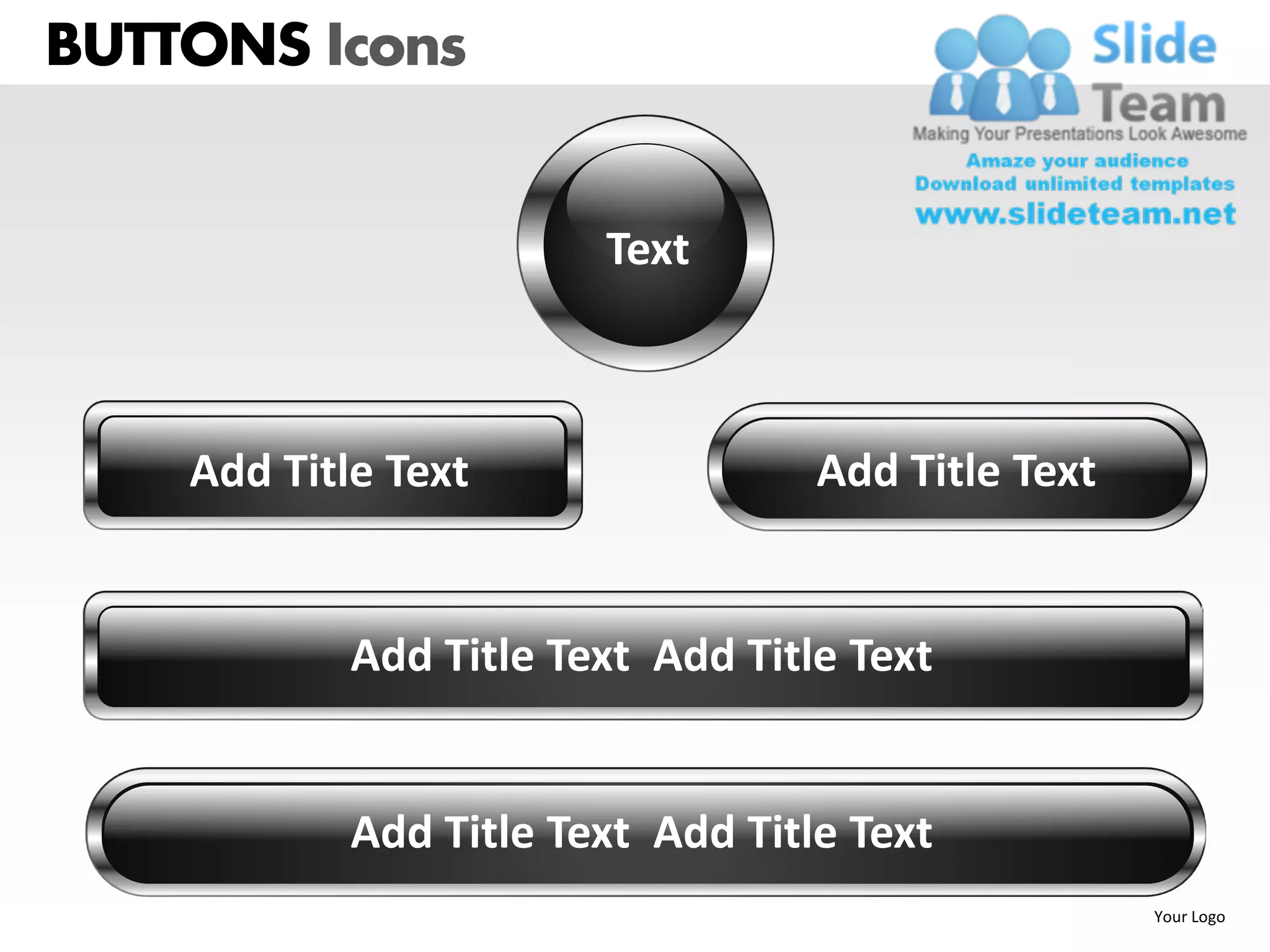 Buttons icons powerpoint presentation slides ppt templates | PDF
